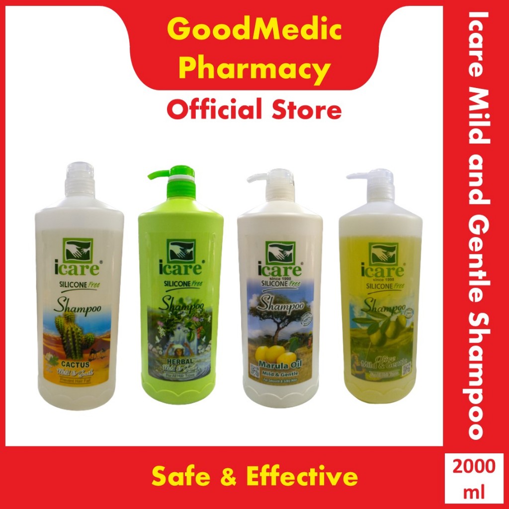 Icare Shampoo Mild and Gentle - Cactus/ Herbal/ Marula Oil/ Olive ...