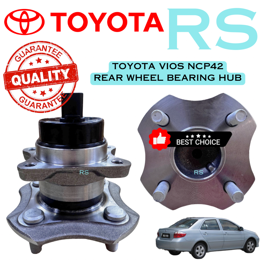 Toyota Vios NCP42 1.5 [42450-0D030] Rear Wheel Bearing Hub | Shopee ...