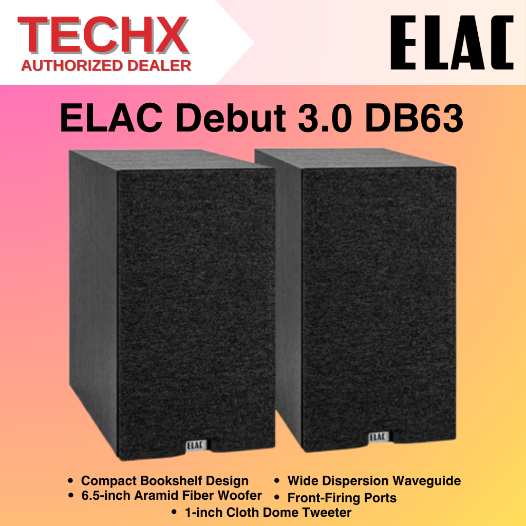 ELAC Debut 3.0 DB63 Bookshelf Speaker | Shopee Malaysia