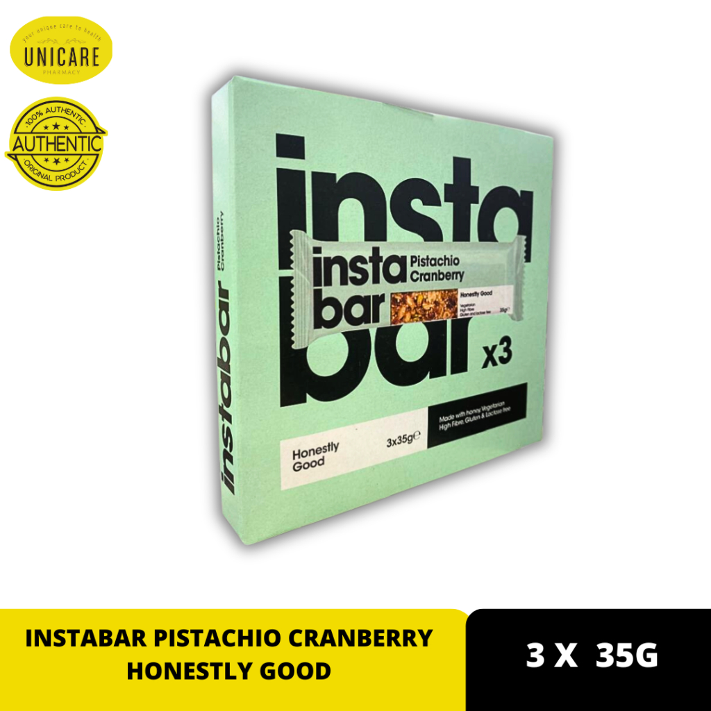 INSTABAR PISTACHIO CRANBERRY HONESTLY GOOD 3 X 35G | Shopee Malaysia