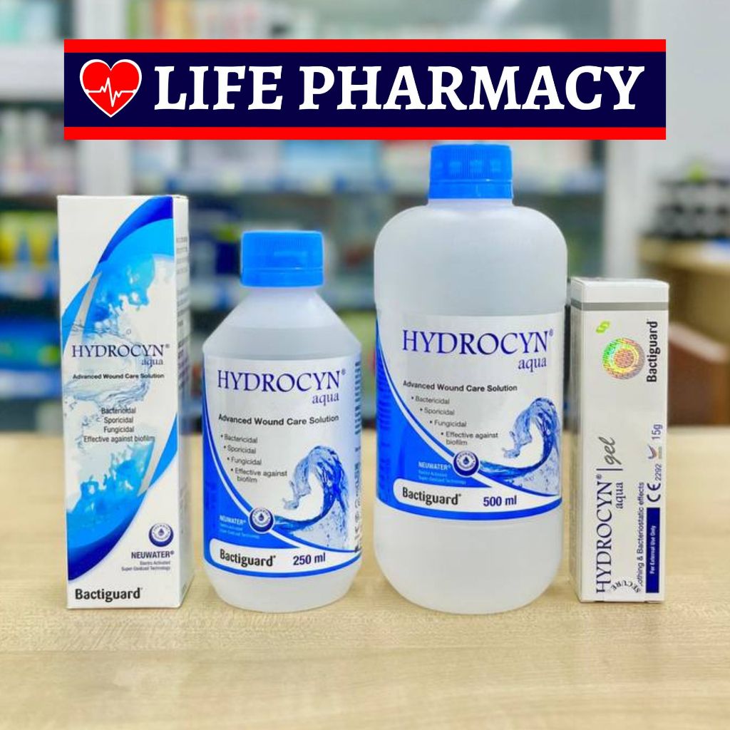 Hydrocyn Aqua Solution 500mL/250mL /Spary 100mL /Aqua Wound Gel 15G ...