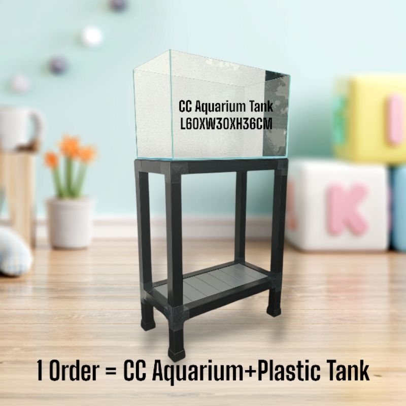 Luxury Set - CC Tank (L60XW30XH36CM) with Plastic Tank (L60xW30xH78cm ...