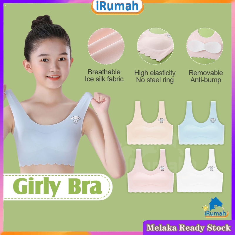 Ice Silk Girls Teen Training Bra 8-16 Teen Student Bra Student Girls ...