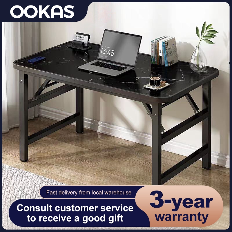 OOKAS Foldable Table Desk Multipurpose Dining/Computer Study Table ...
