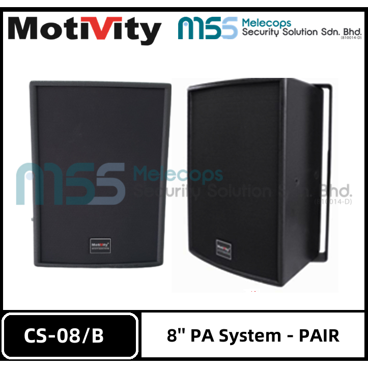 MOTIVITY CS-08/B 8'' 150W PA Speaker System - PAIR | Shopee Malaysia
