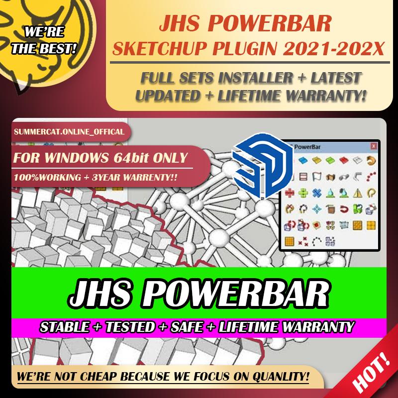 Latest🔥【JHS Powerbar】SketchUp for 2017-202X🔥 | Plugin | Extension ...