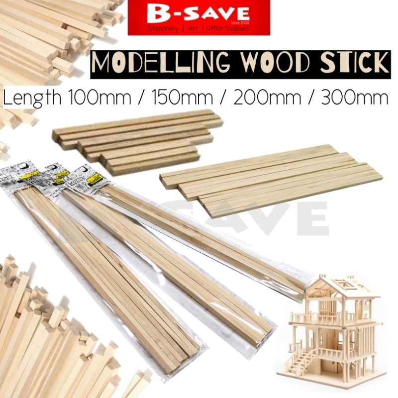 Cactus Modelling Wood Stick Wooden DIY Craft Model Kayu | Shopee Malaysia