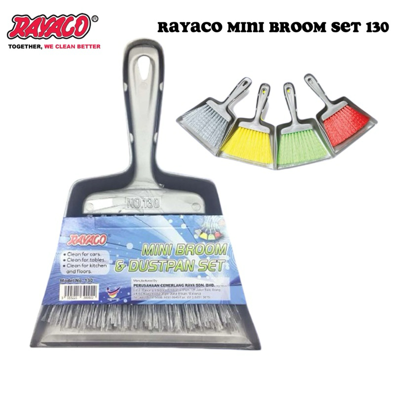 RAYACO 130 Mini Dustpan Set /Penyapu Sampah Kecil Set/Mini Broom Set ...