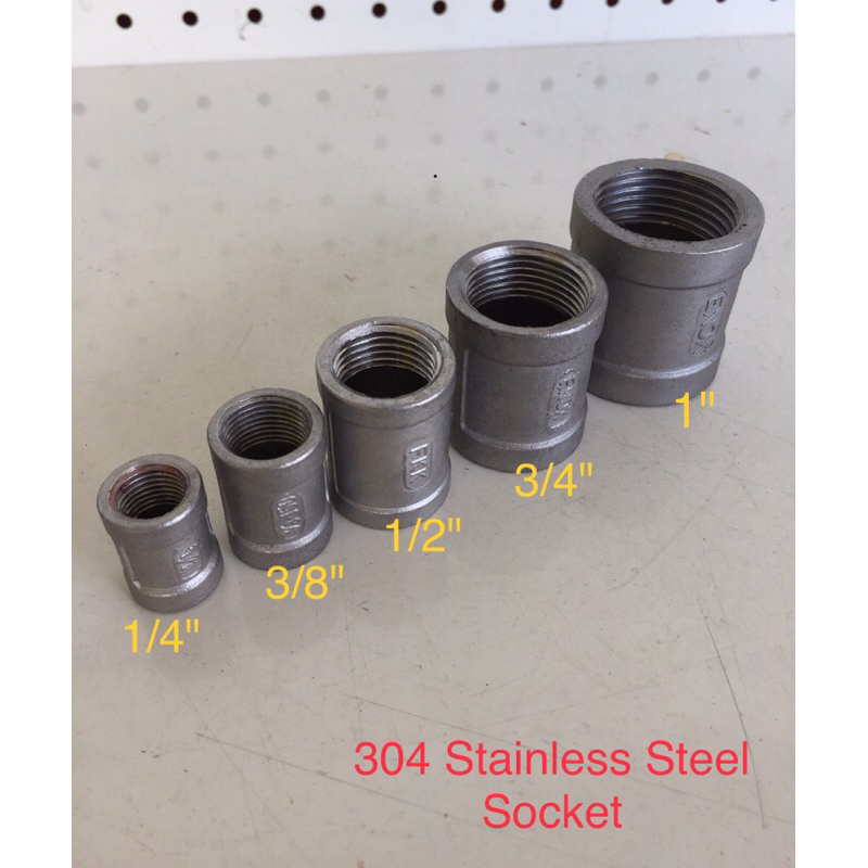 SUS304 Stainless Steel Socket / Connector / Fitting SUS304 | Shopee ...
