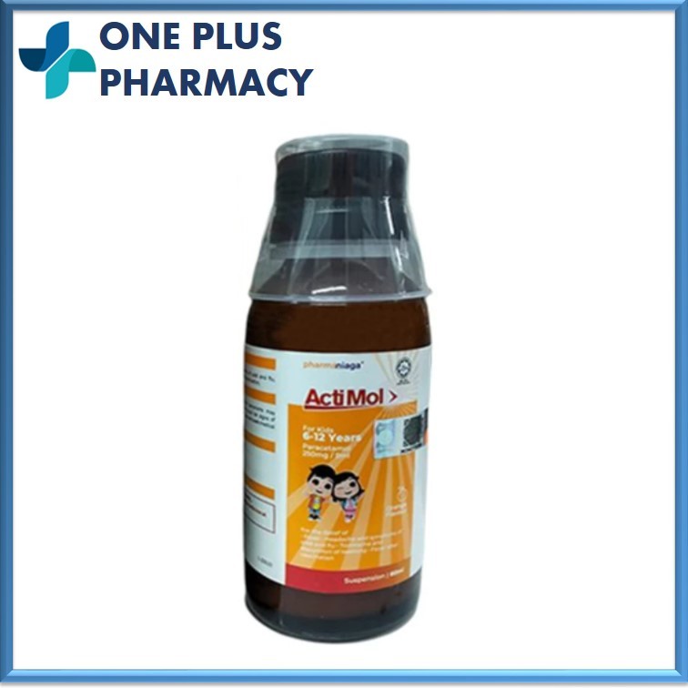 Actimol Syrup 250mg/5ml Orange Flavour 60ML [EXP 08/2026] | Shopee Malaysia