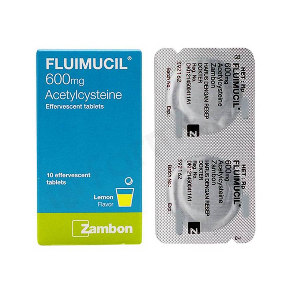 Fluimucil A 600mg Effervescent Tablet 10's | Shopee Malaysia