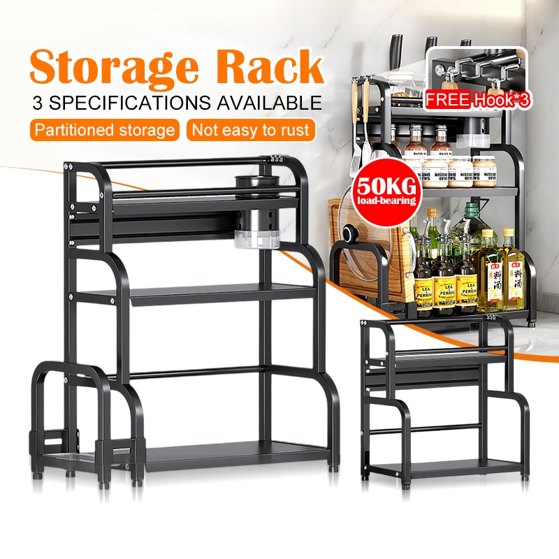 Kitchen Spice Rack Kitchen Rak Dapur Rak Rempah Stainless Steel ...