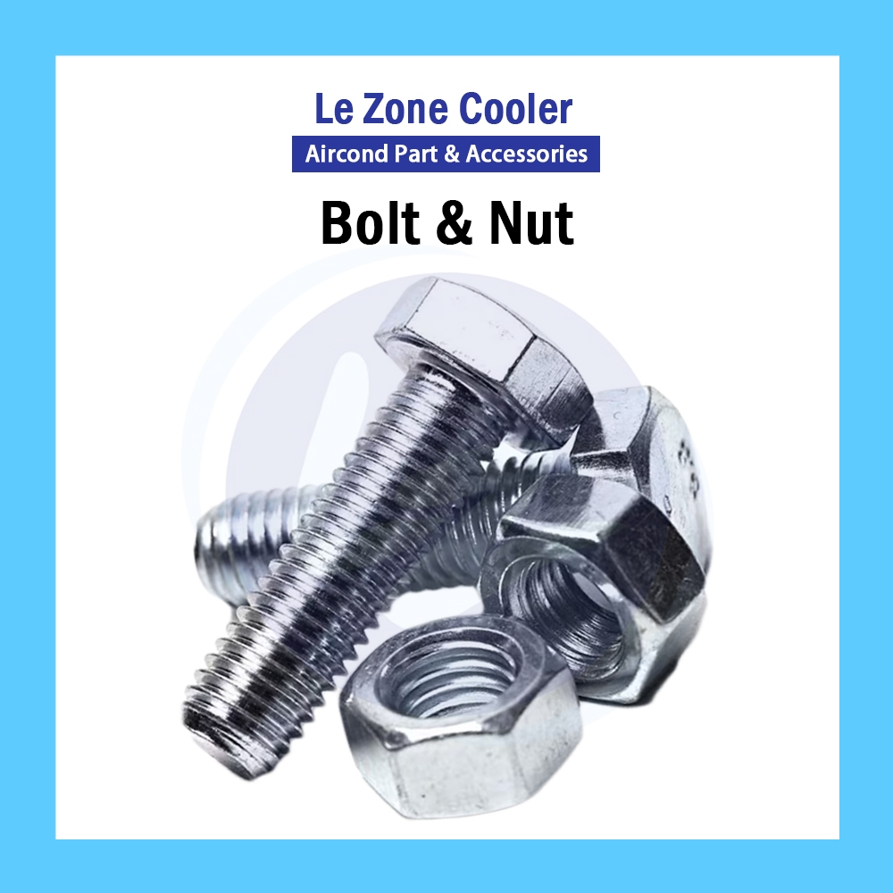 Aircond Bolt and Nut Bracket Install Hardware Fastener 5/16'' x 1'' , 3 ...