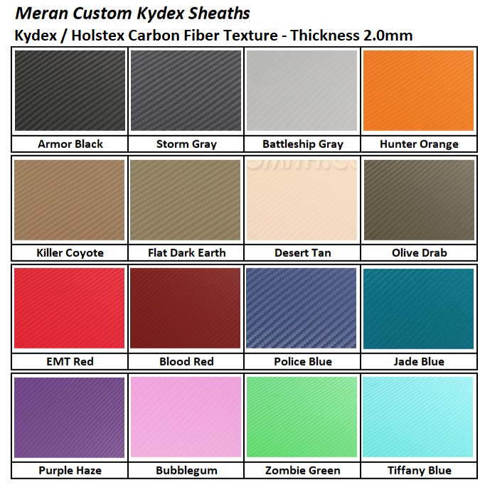 Kydex Holstex Carbon Fiber Texture Made in USA Thickness 2.0mm | Shopee ...