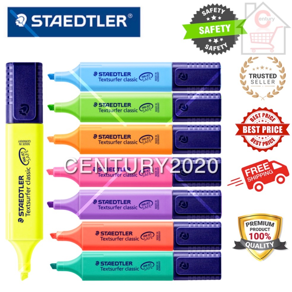 STAEDTLER Highlighter Textsurfer Classic Highlighter Ultra-Soft Chisel ...