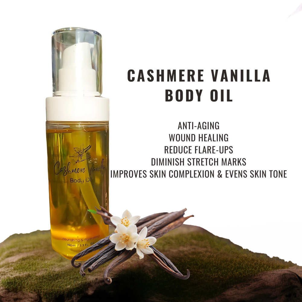 Cashmere Vanilla Body Oil l Anti-Ageing l Stretch Marks l Wound Healing ...