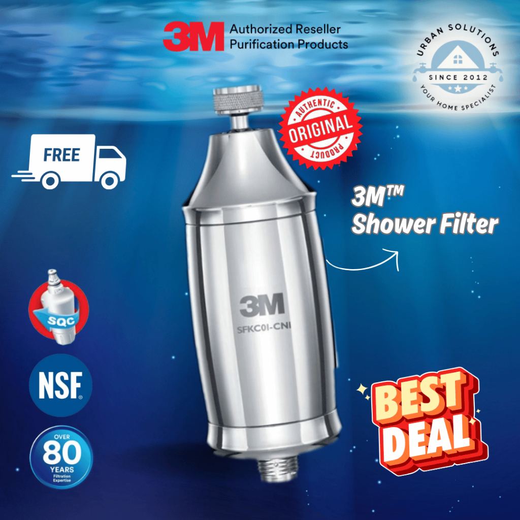 3M™ Shower Filter/ Bath Filter/ 3M Water Filter/ Indoor Water Filter ...