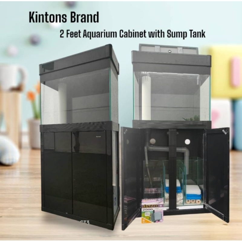 [2feet]Kintons Deluxe Aquarium Cabinet with sump tank | Shopee Malaysia