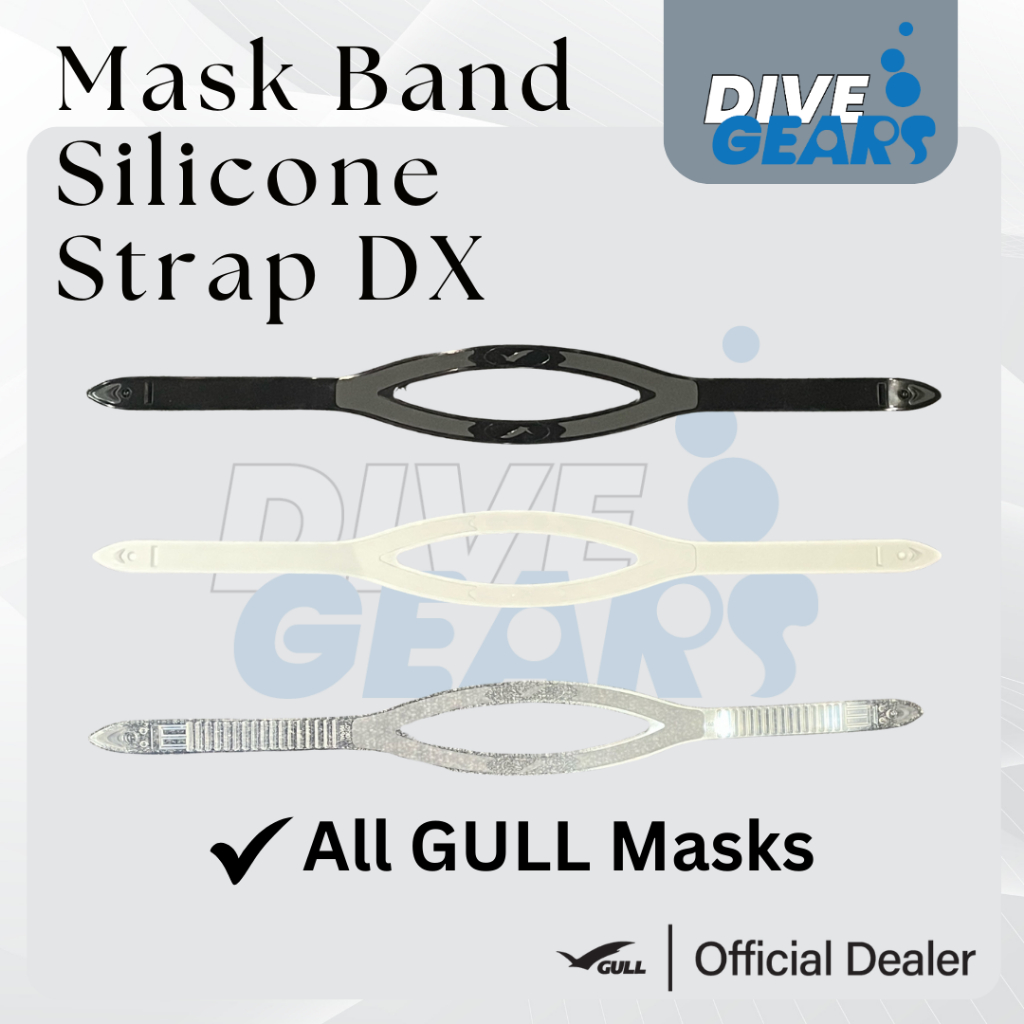 GULL Mask Band Silicone Strap Black White Clear All Gull's Mask ...