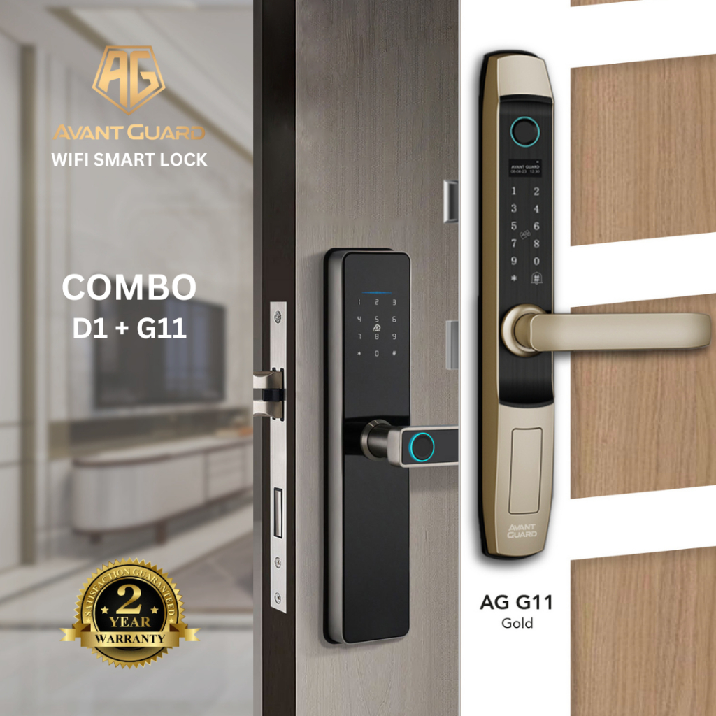 Avant Guard Combo Smart Lock D1 + G11 (Includes installation for Klang ...