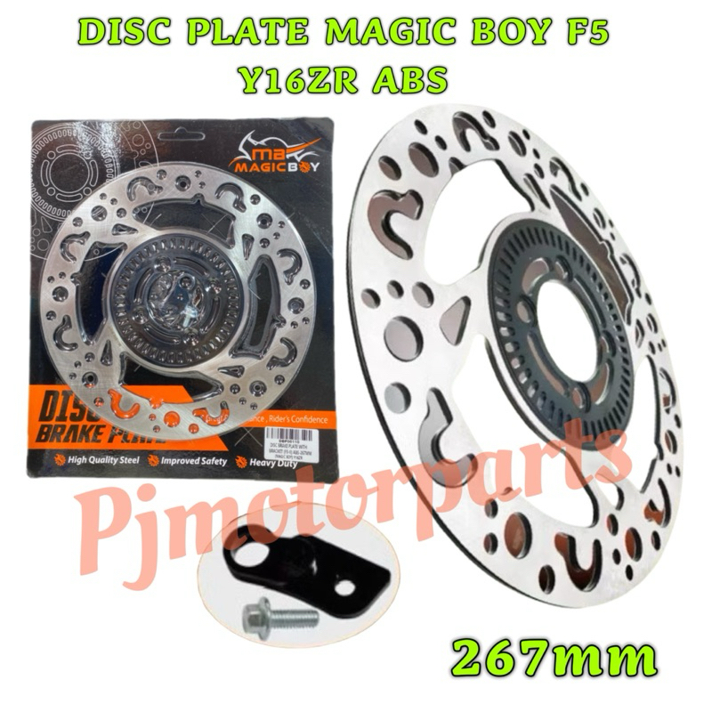 YAMAHA Y16ZR ABS (100% ORIGINAL MAGIC BOY) 267MM FRONT DISC BRAKE PLATE ...