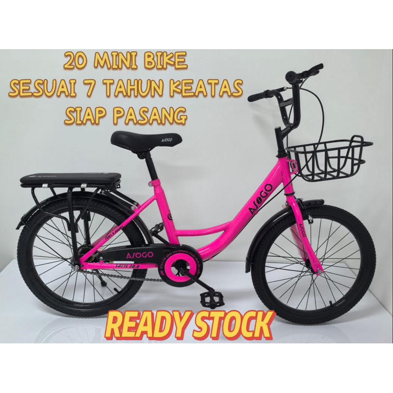 【SIAP PASANG】Basikal 20"Mini bike Lady bike basikal budak perempuan ...