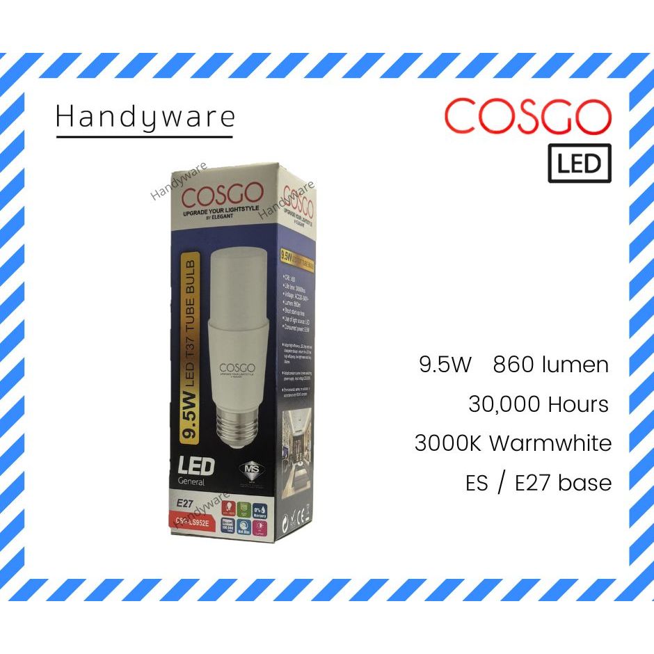 2025 [NEW] Cosgo Stick LED Light Bulb 9.5w/15W E27/ES 3000K WarmWhite ...