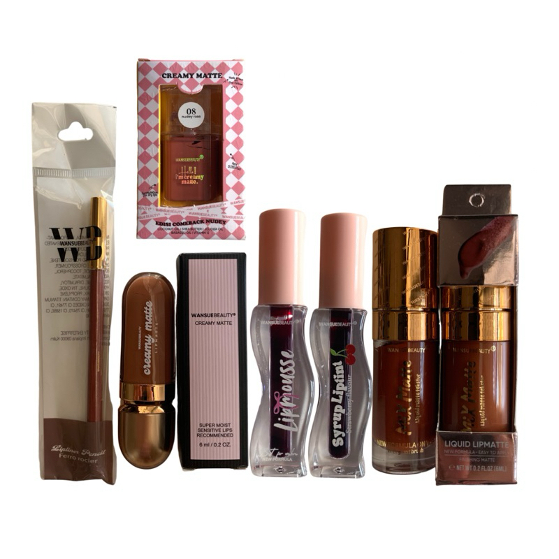 WanSue Beauty Lipmatte LipTint LipMousse LipLiner | Shopee Malaysia