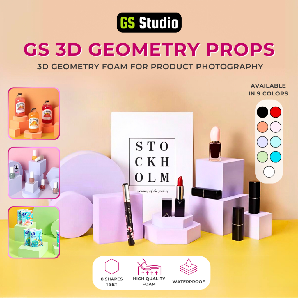 GS Photography 3D Geometry Set Props Studio Product Photo Shooting ...