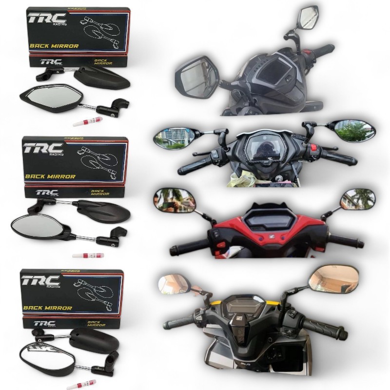 TRC UNIVERSAL FOLDABLE SIDE MIRORR LIPAT LC135 Y110 Y125ZR CARBON SIDE ...