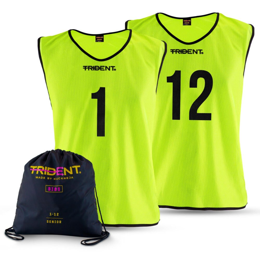 Football Bib Set - Trident Mesh Junior/Senior (Numbered 1-12) KQ ...