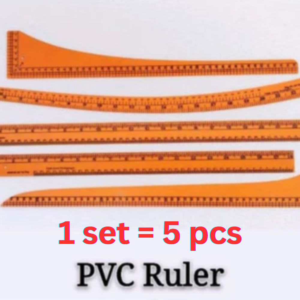 PVC Tailor Ruler/Tailoring Accessories/Barang Jahitan/Pembaris Jahit ...