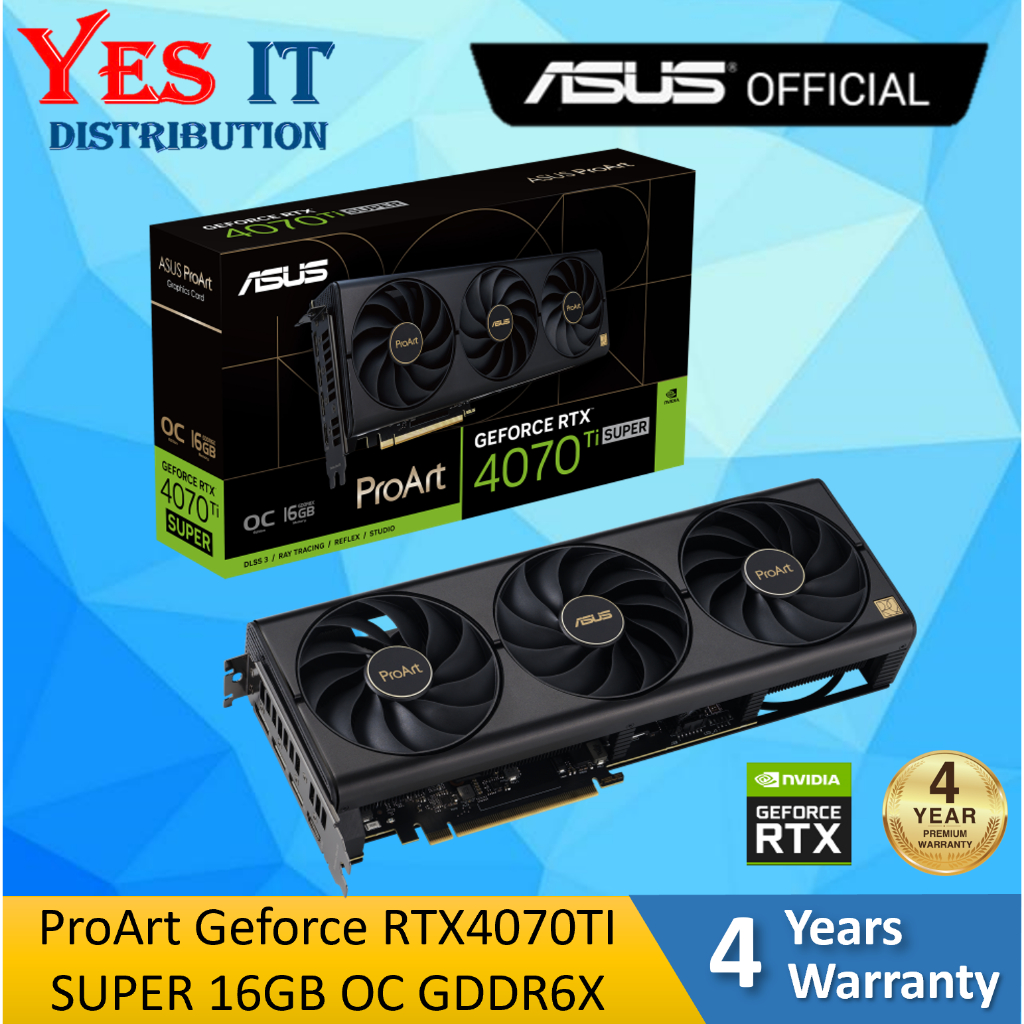 ASUS PROART GEFORCE RTX4060 OC 8GB / RTX4060Ti OC 16GB / RTX4070Ti ...