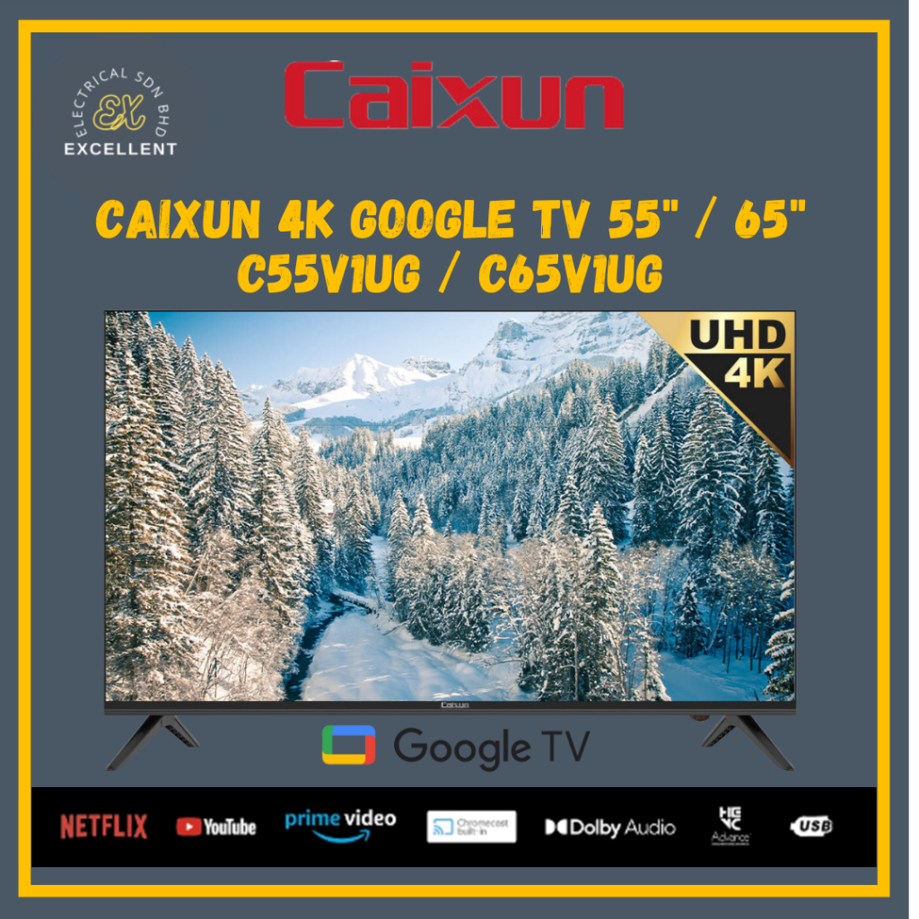 (SABAH) CAIXUN 50''/55"/65" UHD GOOGLE TV C55V1UG C65V1UG ANDROID TV ...