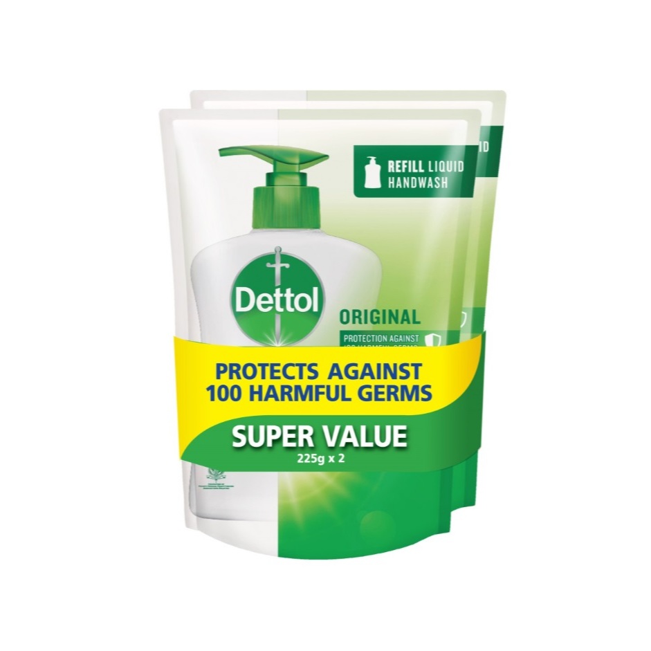 Dettol Hand Wash Original Refill Pouch 225g (Twinpack) Exp 02/2026 ...