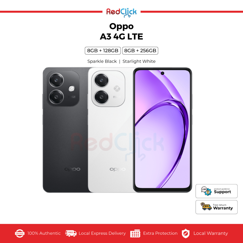 Oppo A3 4G LTE/CPH2669 (8GB+128GB/256GB) Oppo Malaysia Set | Shopee ...