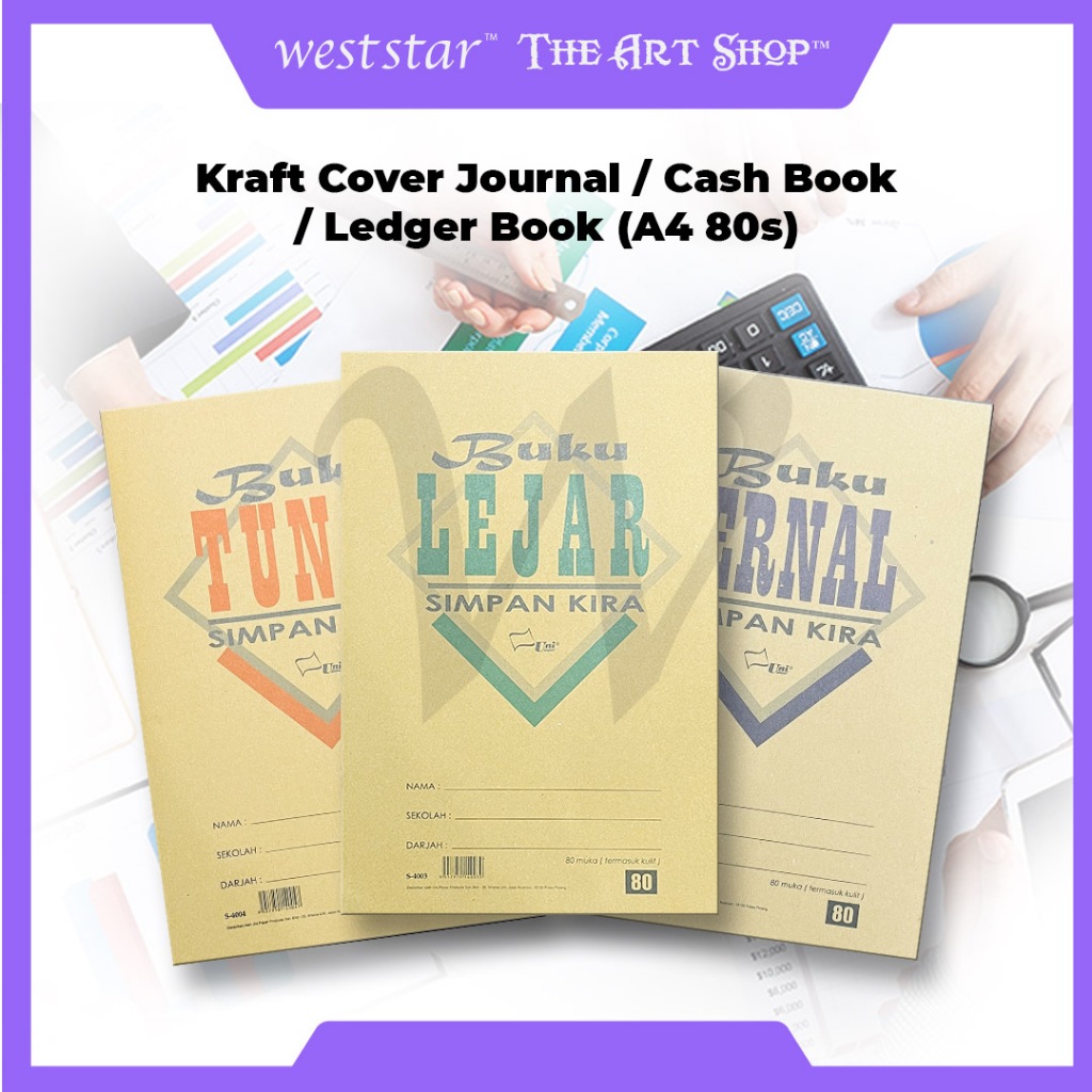 [WESTSTAR] Journal Book Ledger Book Cash Book / Account Journal Ledger ...