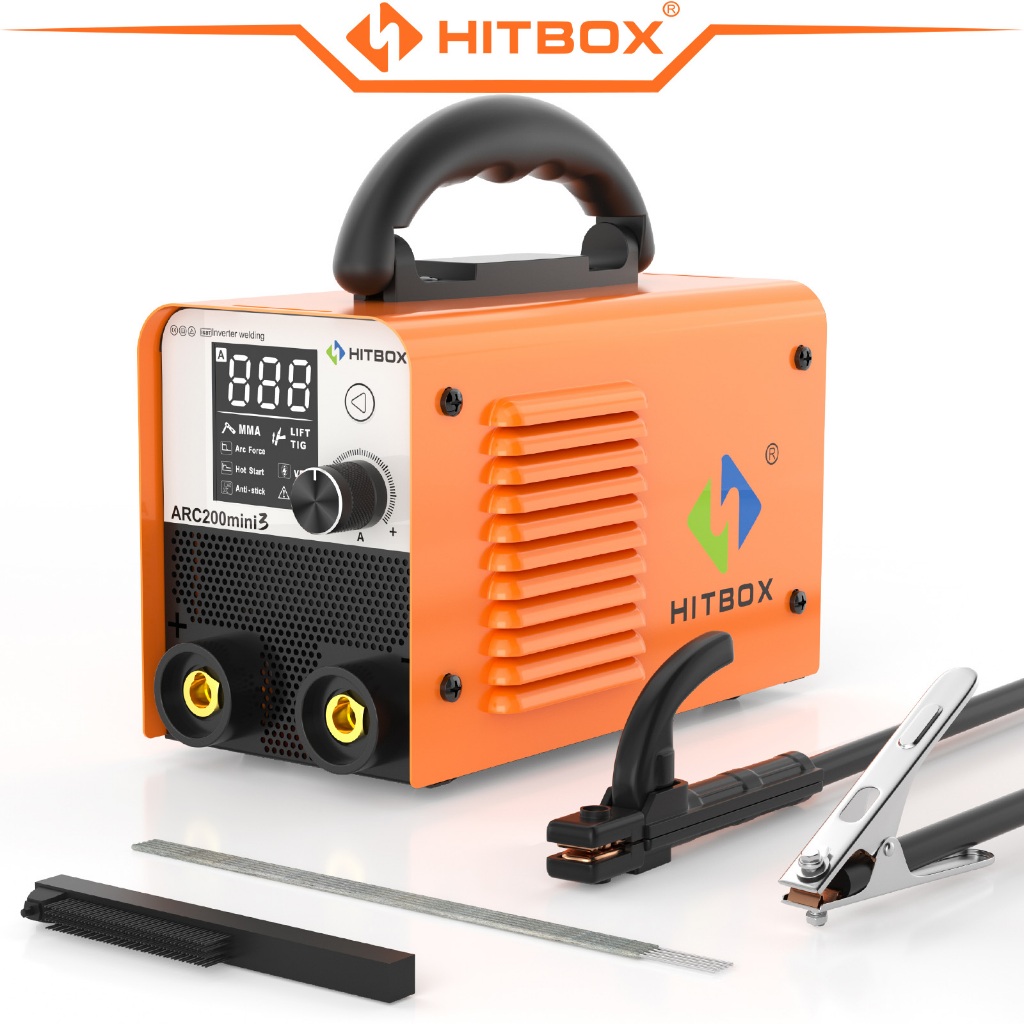 HITBOX ARC200 MINI3 MMA Lift TIG Inverter ARC IGBT Welder Set Mesin ...