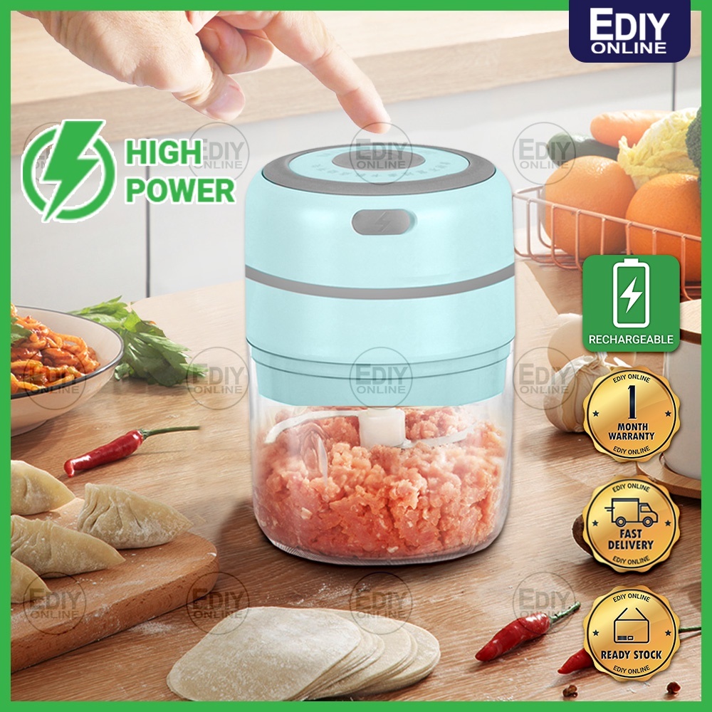 MINI CHOPPER USB WIRELESS RECHARGEABLE BLENDER BLEND CHOP GRINDER ...