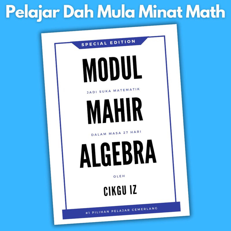 Modul Mahir Algebra Latihan Asas Matematik SPM | Shopee Malaysia