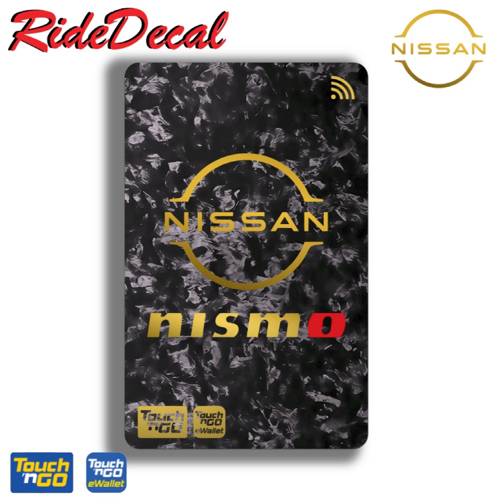 Forged Carbon NISSAN STICKER FOR T*G TNG Card TOUCH N GO NFC Card ...