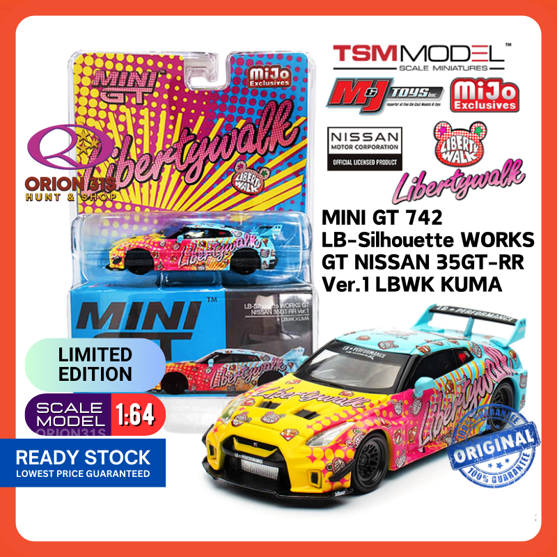Mini GT 742 LB-Silhouette WORKS GT NISSAN 35GT-RR Ver.1 LBWK KUMA LHD ...