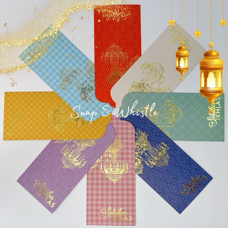 [NEW] 2025 Premium Sampul Raya 5pcs/pack Gold Exclusive Setulus Ikhlas ...