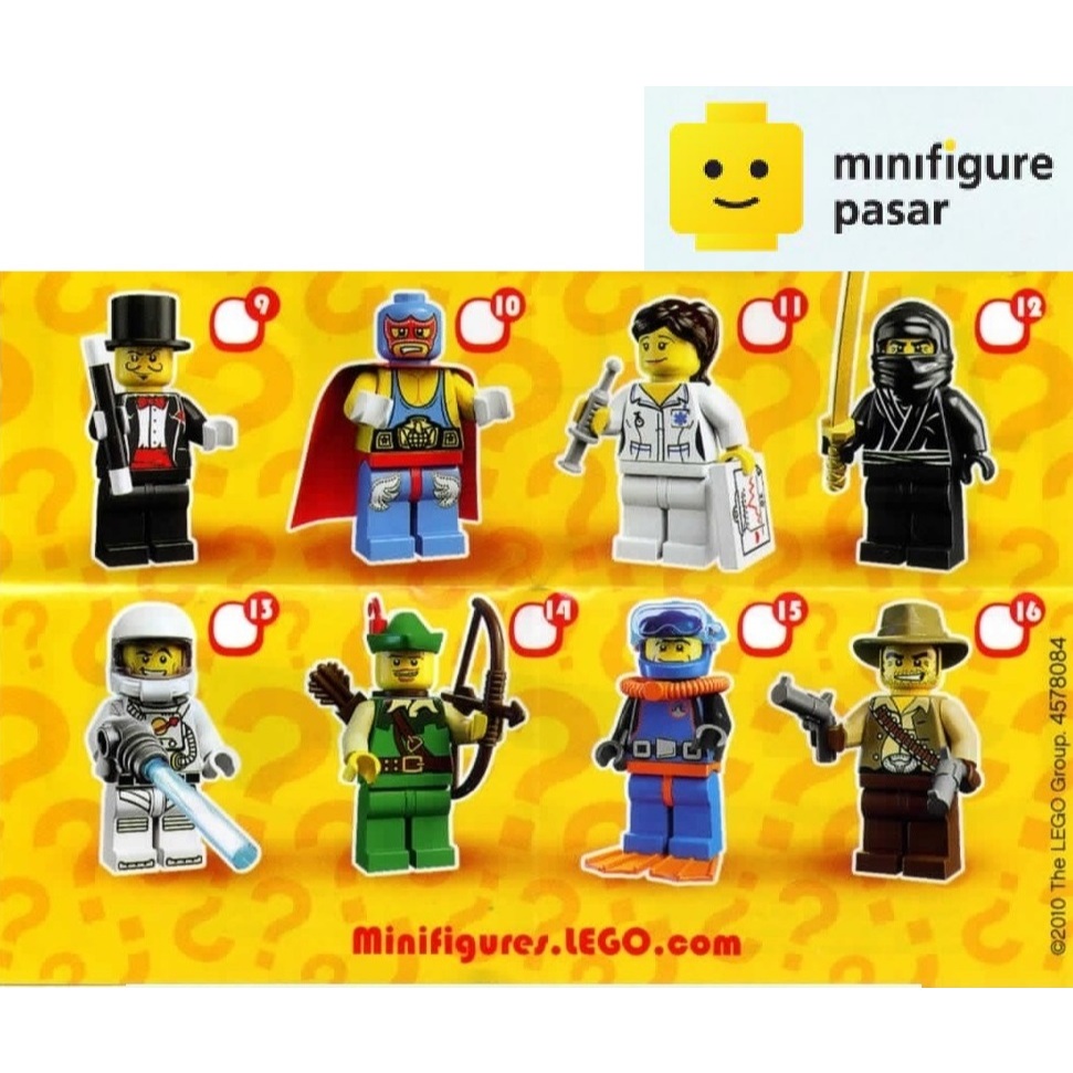Lego 8683 Collectible Minifigures Series 1 Magician Super Wrestler ...