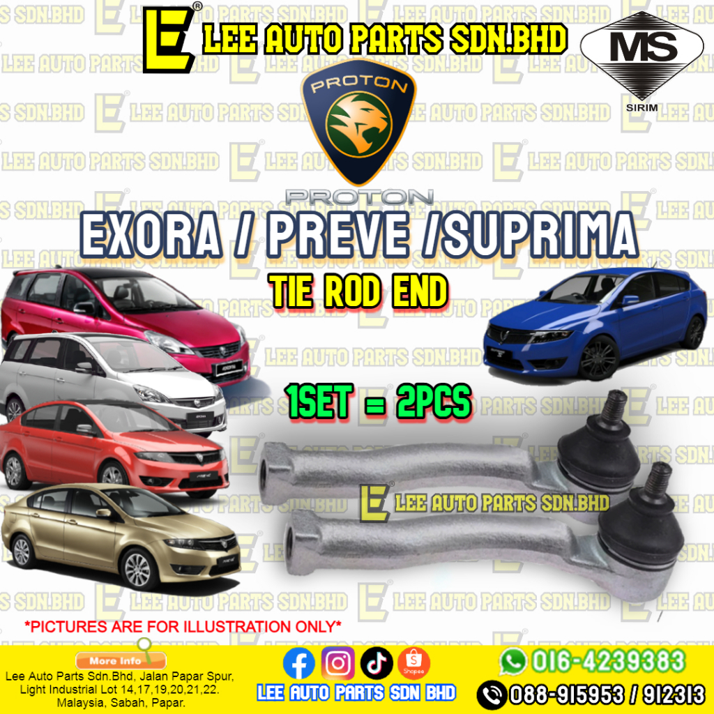 PROTON EXORA, PREVE, SUPRIMA, EXORA TURBO, PREVE TURBO TIE ROD END (ONE ...