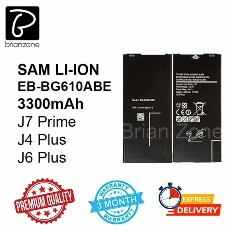 SM Galaxy J7 Prime J4 Plus J6 Plus G610 Replacement OEM Battery SAM ...