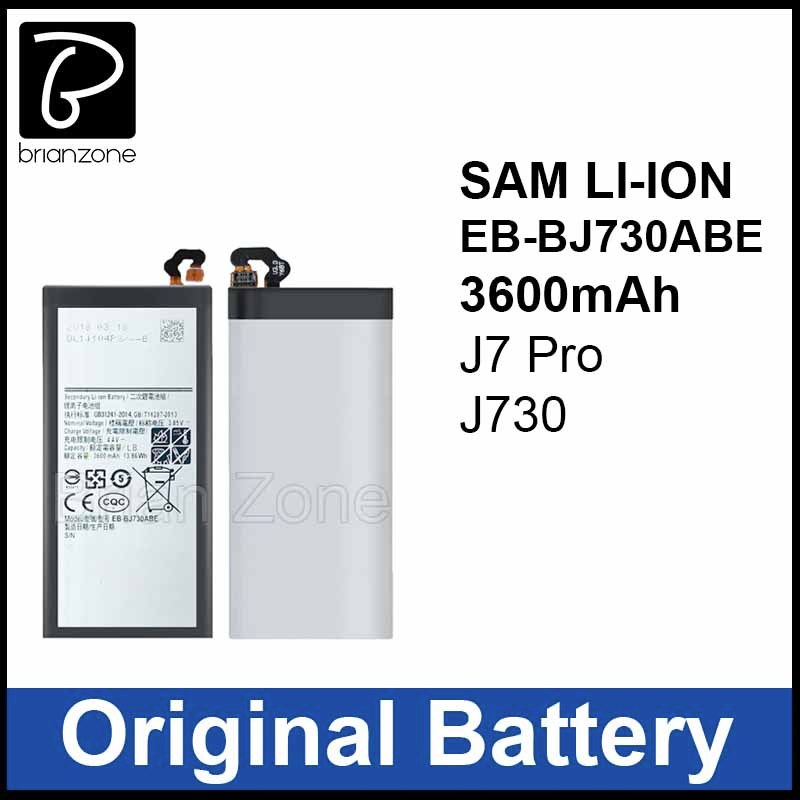 Premium Original Quality Galaxy J7 Pro J7 2017 J730 EB-BJ730ABE 3600mAH ...