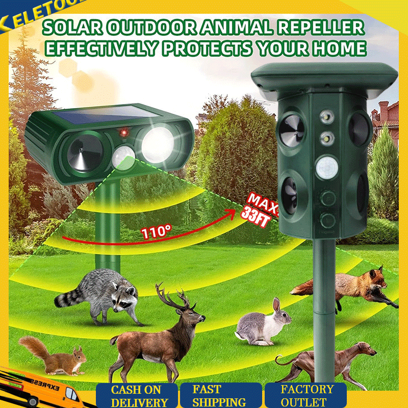 Outdoor Electronic Farm repellent sonic ultrasonic solar power repellnt ...