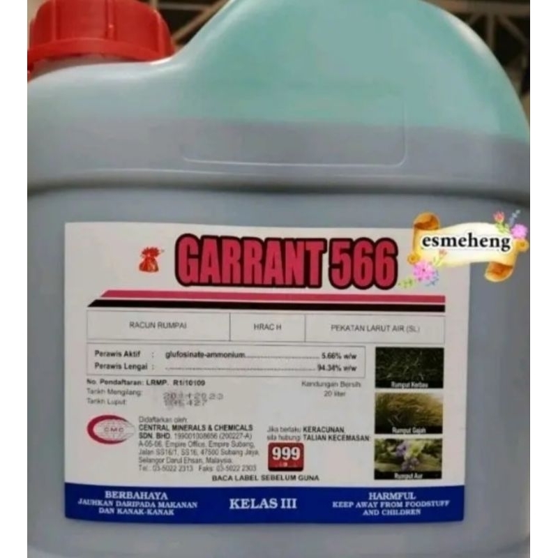 20L Pengganti Kopi O Garrant 566 Racun Sambau Rumput Halaman Rumah ...