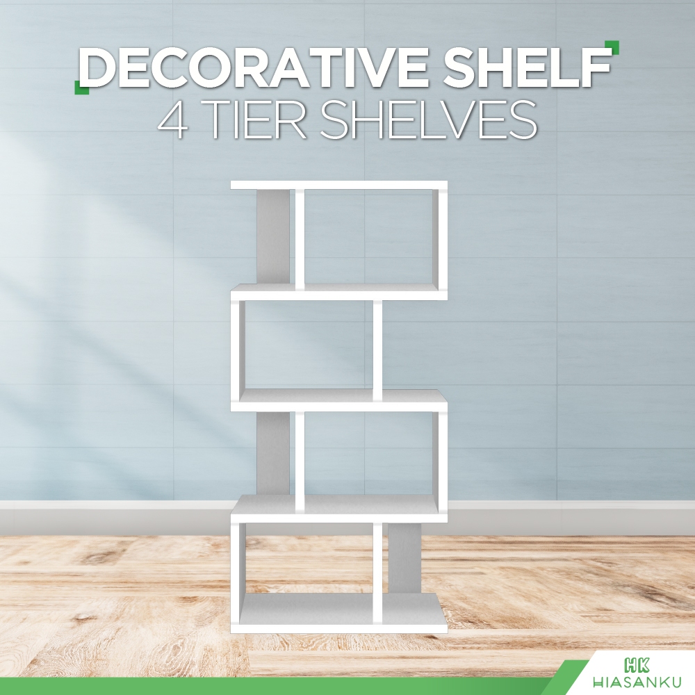 HK Rak Hiasan 4 Tingkat/4 Tier Decorative Shelf/Multipurpose Shelf ...
